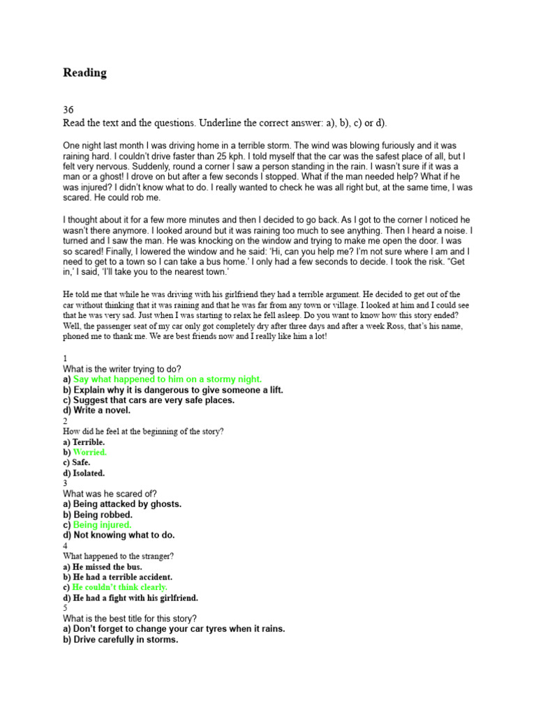 Levon English in Mind 2 Reading | PDF