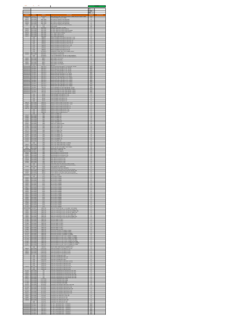 Anexo 01 Lista de Materiais Modelo Bhip Rev04 2 | PDF | Metais | Engenharia Estrutural