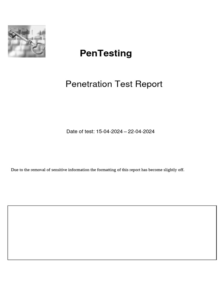 PT Test Report | PDF | Transport Layer Security | Remote Desktop Services