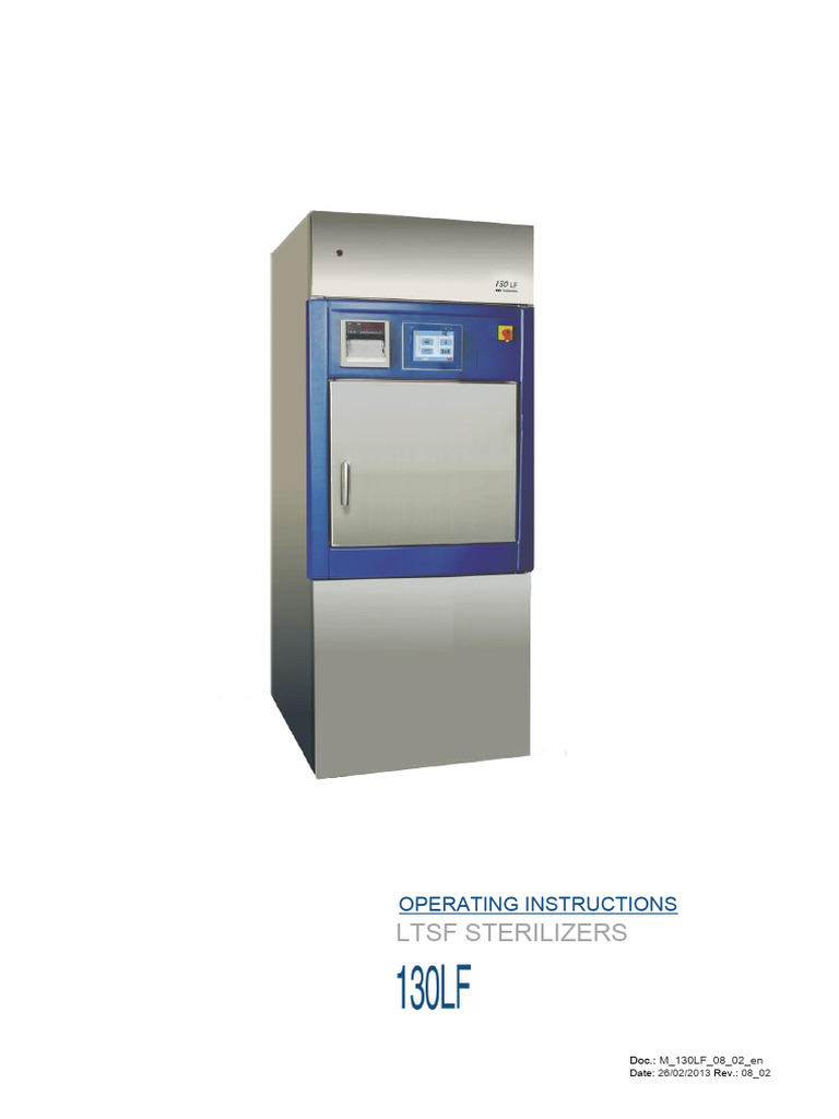 Matachana 130LF Operating Instructions 08 02 en | PDF | Sterilization ...