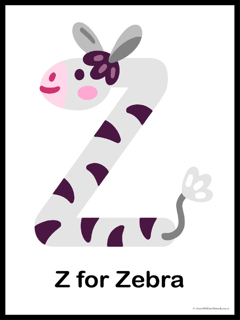 Animal Letter Posters Zebra | PDF