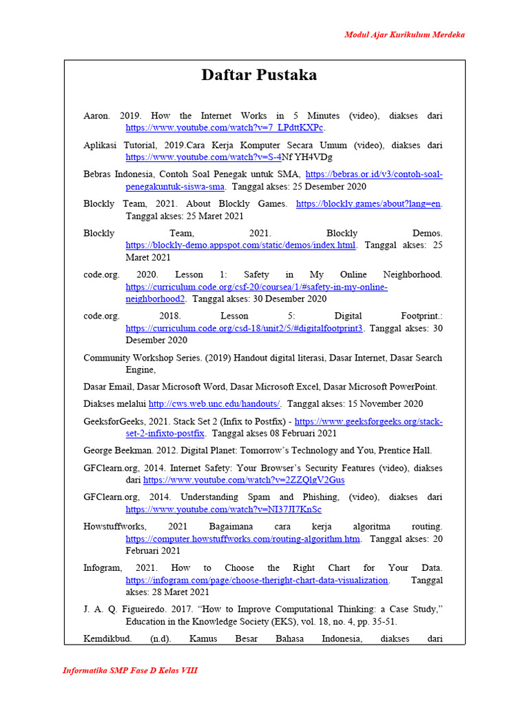 Lampiran 6 Daftar Pustaka | PDF | Computer Science | Computing