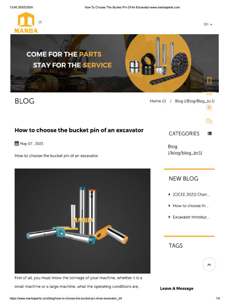 How To Measure Bucket Pin 5 | PDF