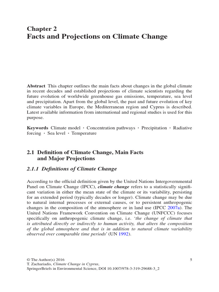 Climate Change Facts and Projections | PDF | Greenhouse Gas | Climate ...