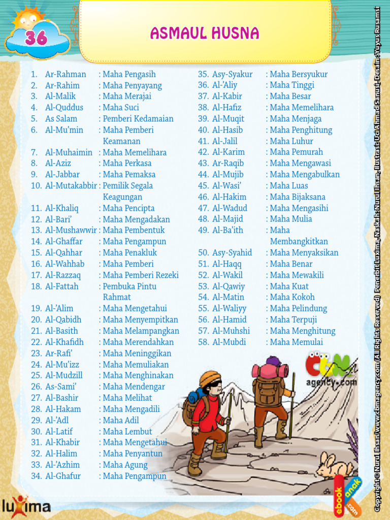 Asmahul Husna Dan Artinya | PDF | Agama & Spiritualitas
