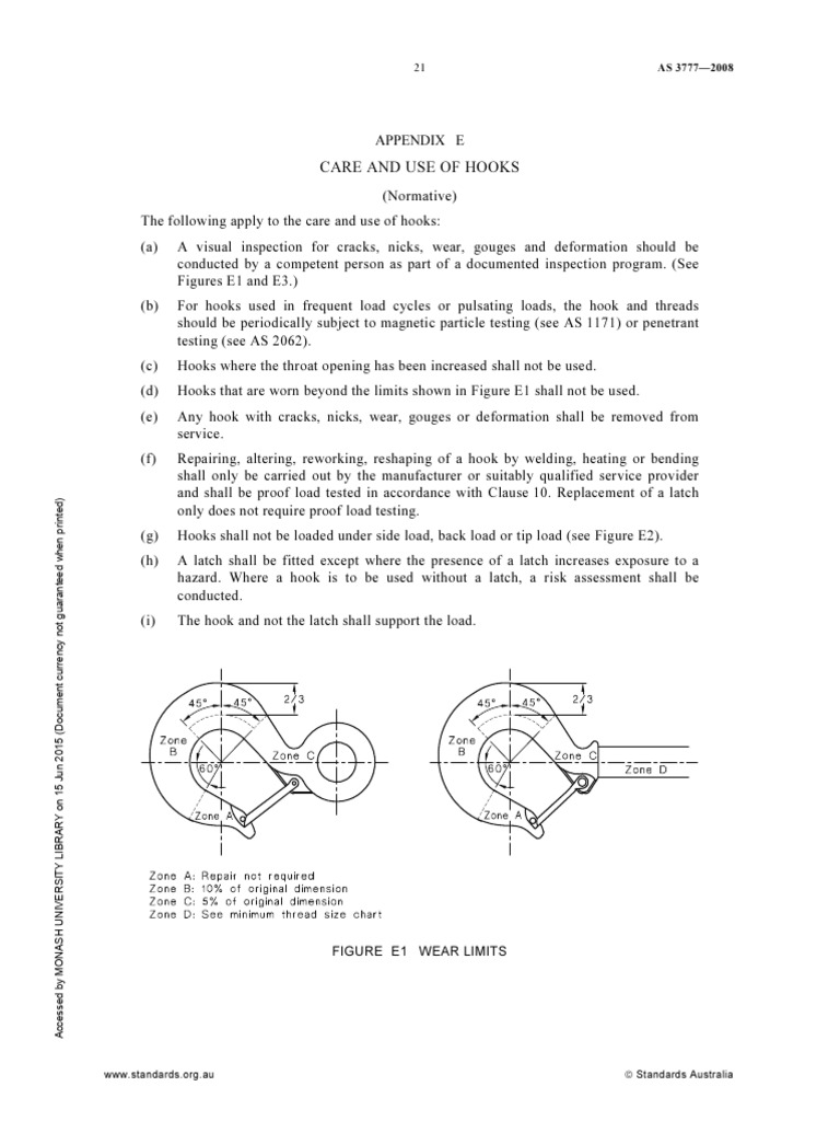 As Standard Hook Inspection | PDF | Applied And Interdisciplinary ...