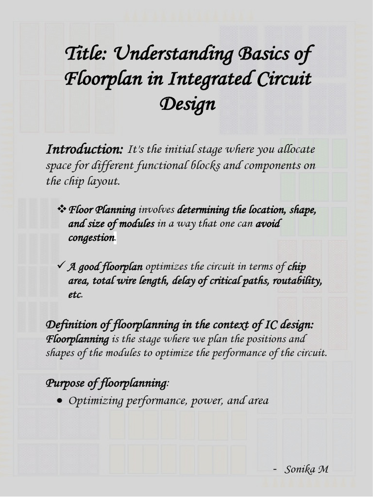 IC Design Floorplanning Basics | PDF | Integrated Circuit | Computer Engineering