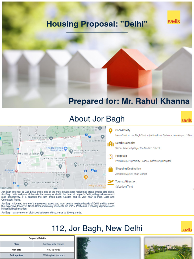 Housing Proposal - Rahul KhannaI Purchase | PDF | New Delhi