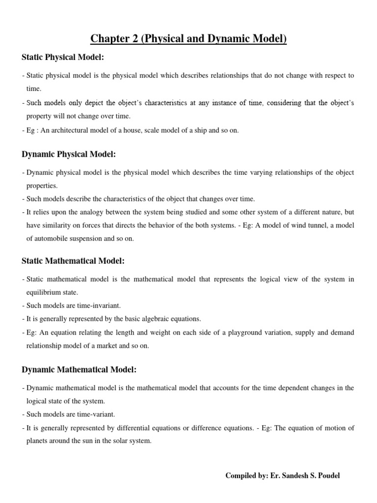 Physical and Dynamic Modeling Explained | PDF | Demand | Oscillation