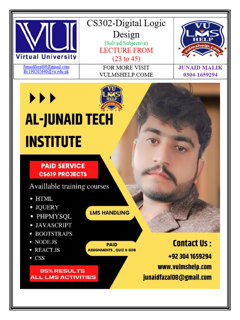 CS302 Solved Subjective Final Term by Junaid | PDF | Dynamic Random Access Memory | Computer ...