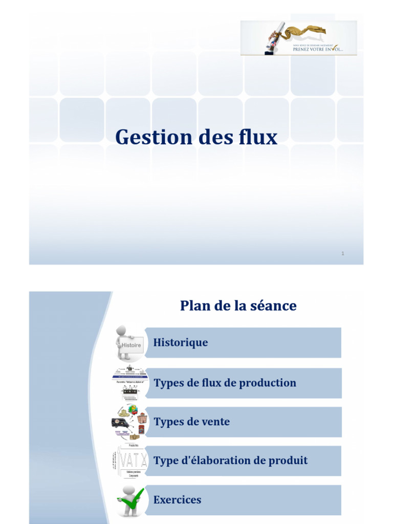 Gestion des flux de production et vente | PDF | Inventaire | Planification