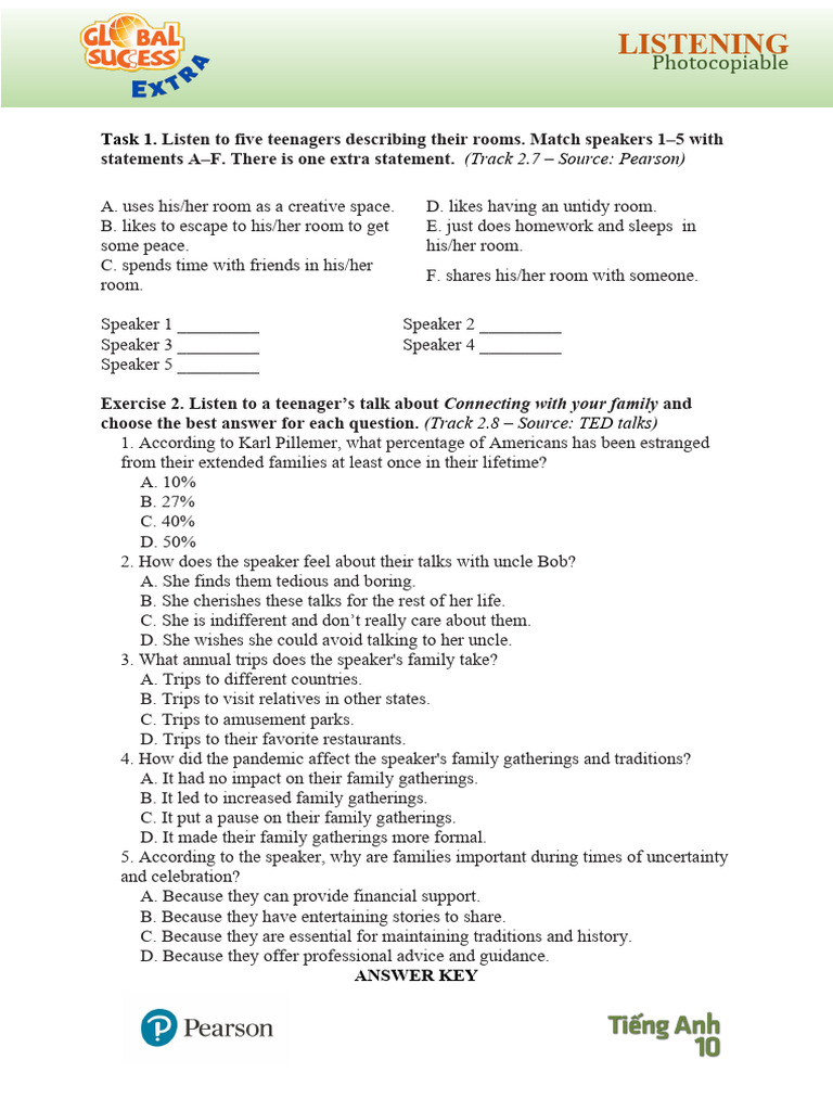 Unit 1 Extra - Listening | PDF