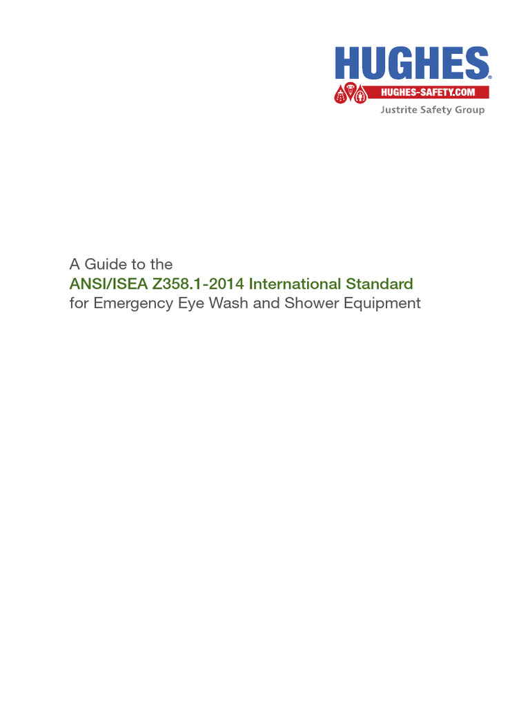 ANSI/ISEA Z358.1-2014 Safety Equipment Guide | PDF | Shower | Valve
