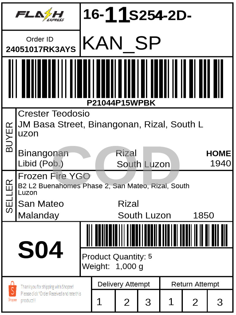 Air Waybill-21 | PDF