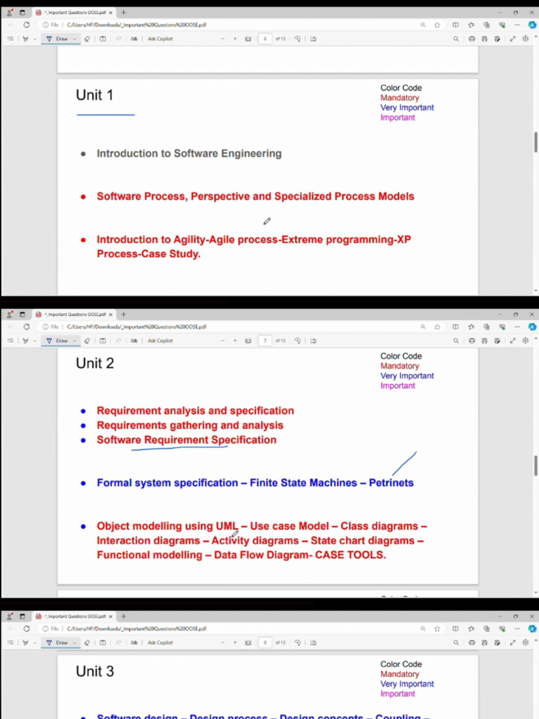 Oose Important Questions (Because Channel) | Download Free PDF | Unified Modeling Language ...