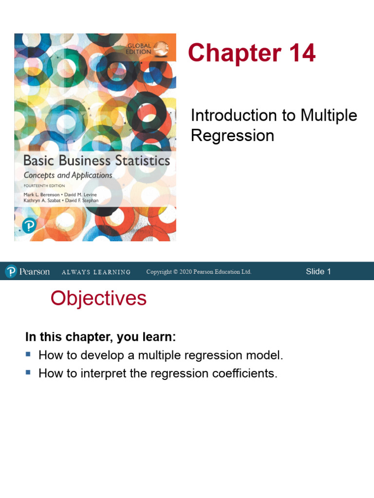 MAS202 ch14 | PDF | Linear Regression | Regression Analysis