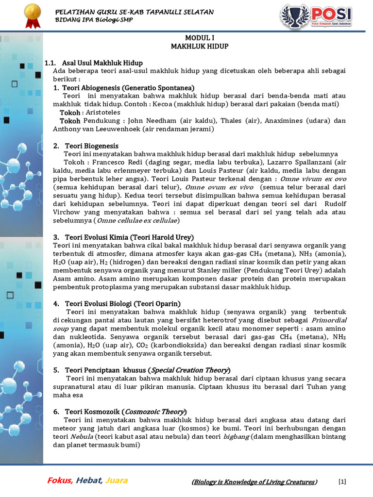 Modul Biologi SMP Posi | PDF | Ilmu Sosial | Kesehatan Holistik