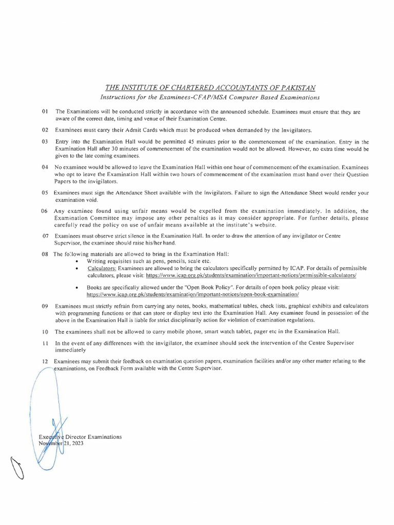 Instructions MSA | PDF