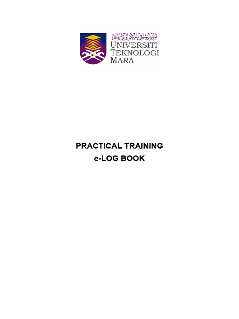 e-LOGBOOK PRACTICAL TRAINING | PDF