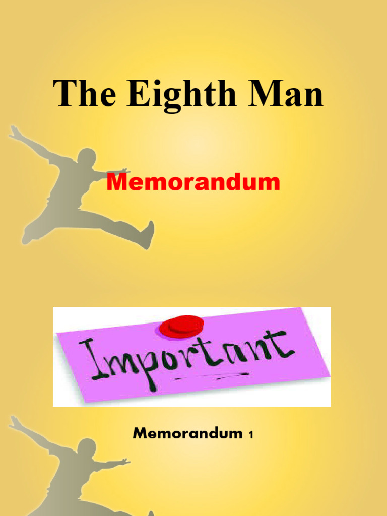The Eighth Man Memorandum | PDF | Crimes | Crime & Violence