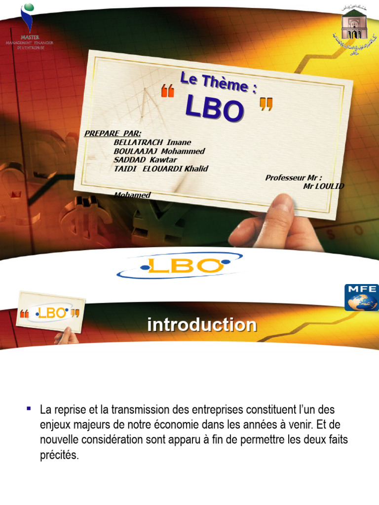 Le Thème | PDF | Achat à effet de levier | Titres de participation