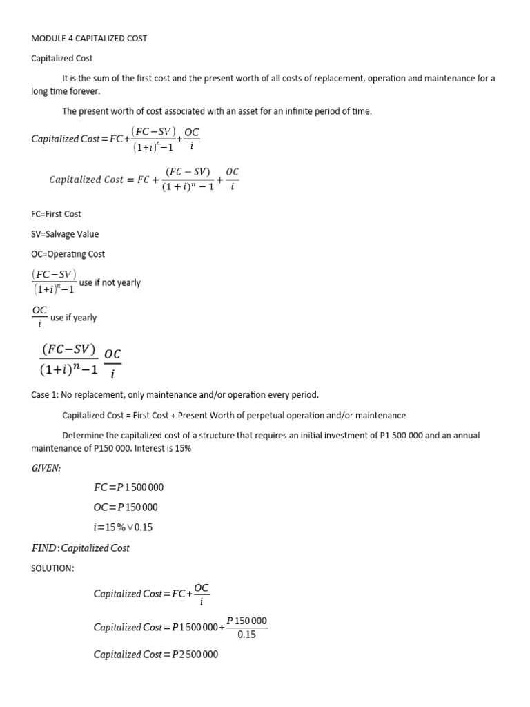 Engineering Economics Module 4 7 Notes PDF Free | PDF | Depreciation ...