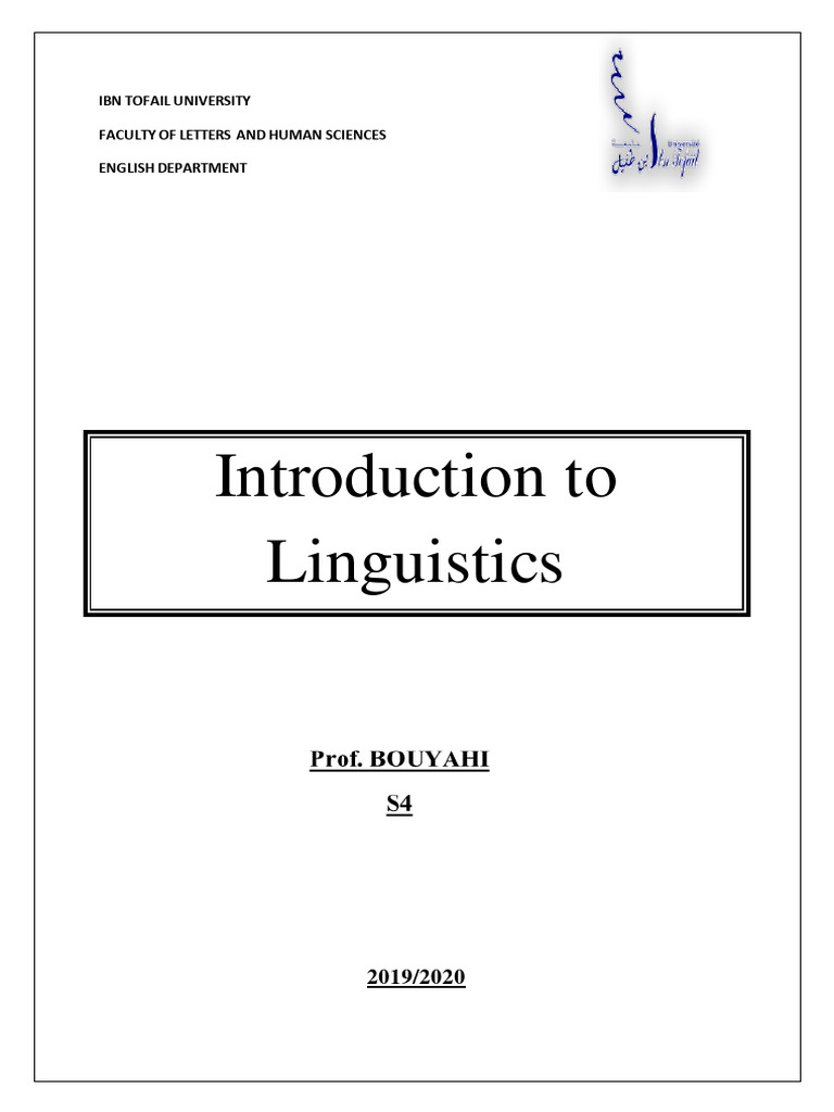 Introduction to Linguistics | Download Free PDF | Linguistics | Phonetics
