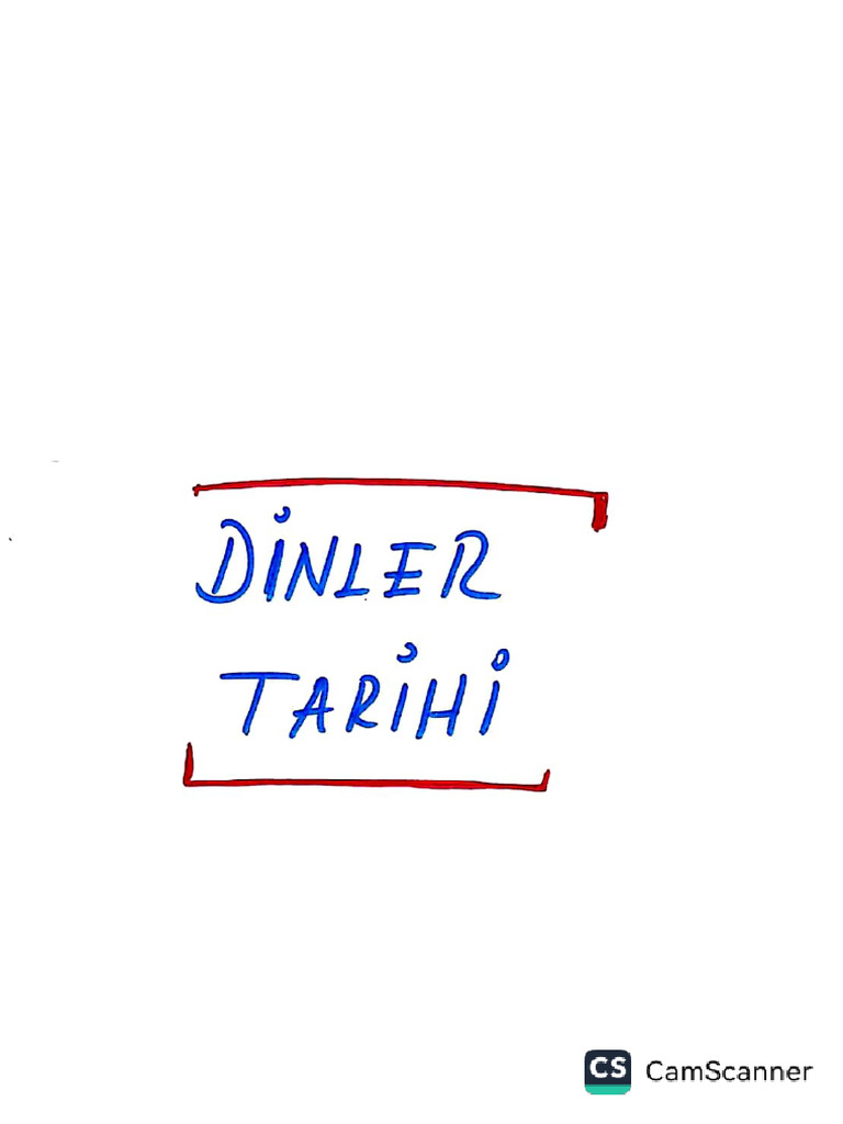 Dinler Tarihii-1 | PDF