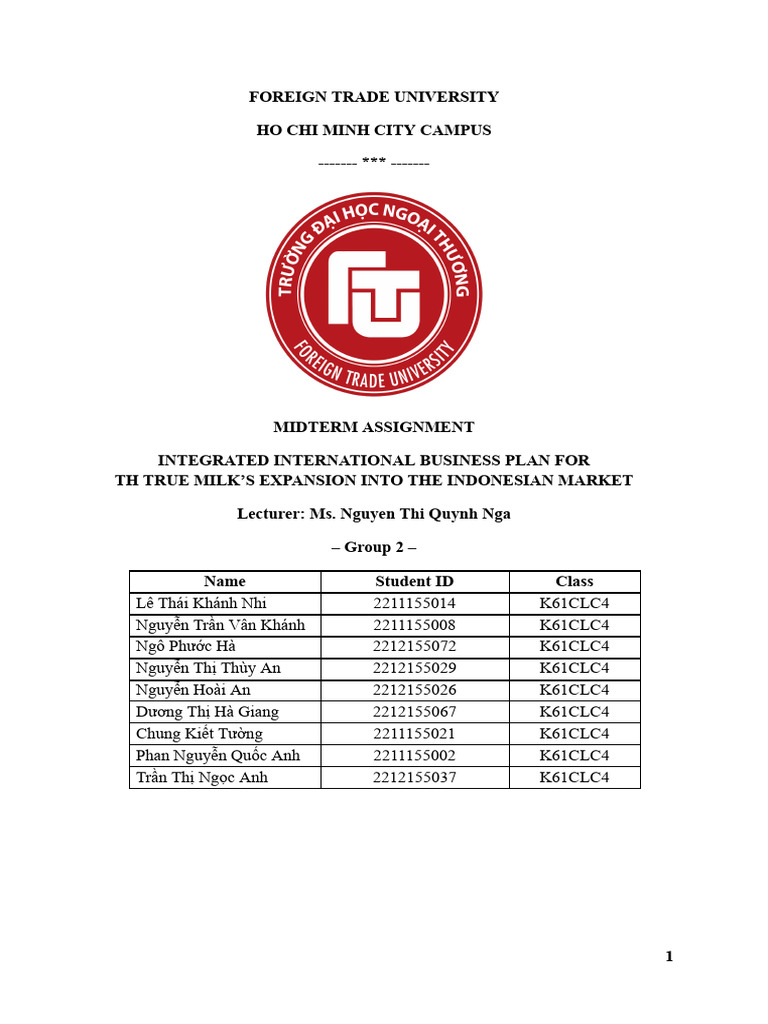 Group 2 - Mid-Term Assignment - ML103 | PDF | Brand | Indonesia