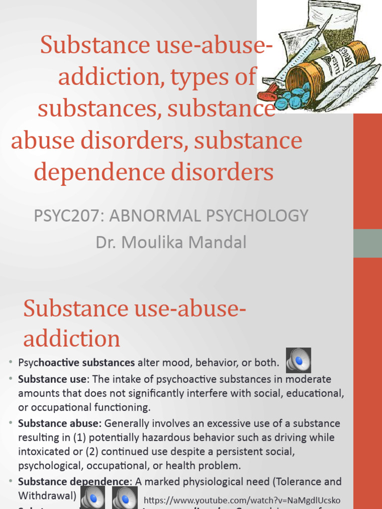Substance Use Disorders | PDF | Substance Abuse | Psychoactive Drugs