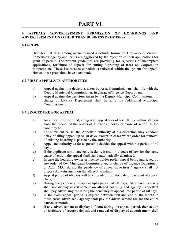 BMC Guidlines Part VI | PDF