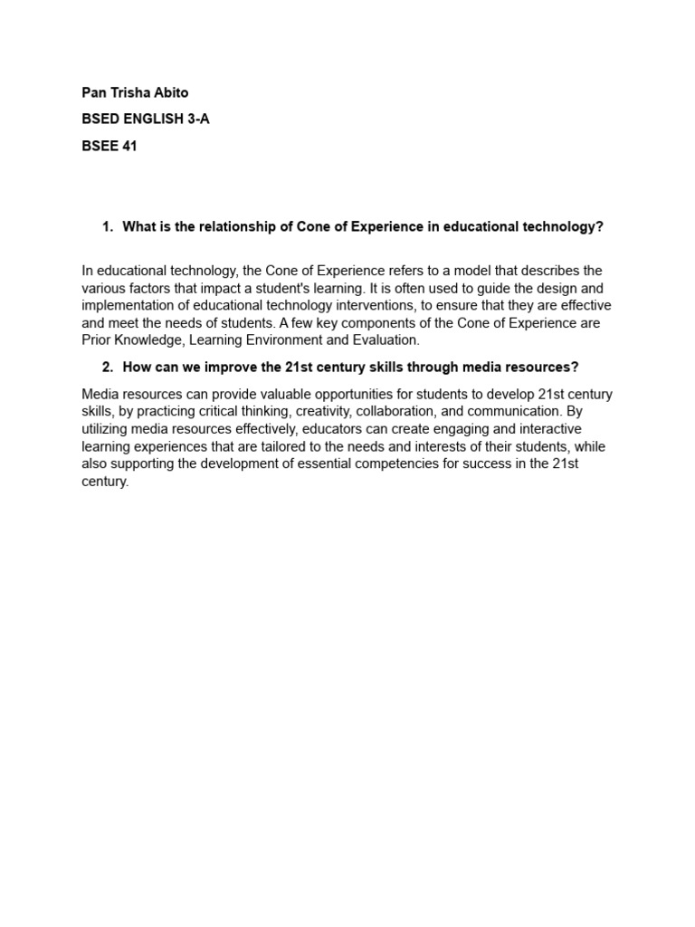 BSEE 41 Activity | PDF