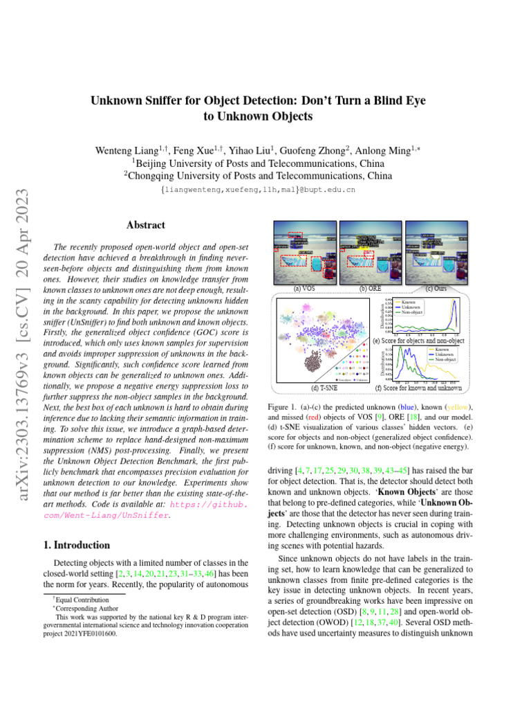 2023 CVPR 未知物体嗅探 Unknown Sniffer for Object Detection Don't Turn a ...