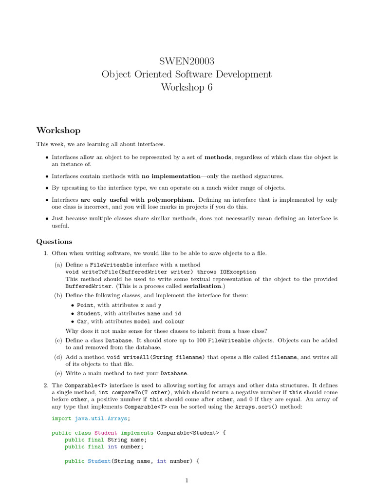Oosd Pdf Class Computer Programming Method Computer Programming
