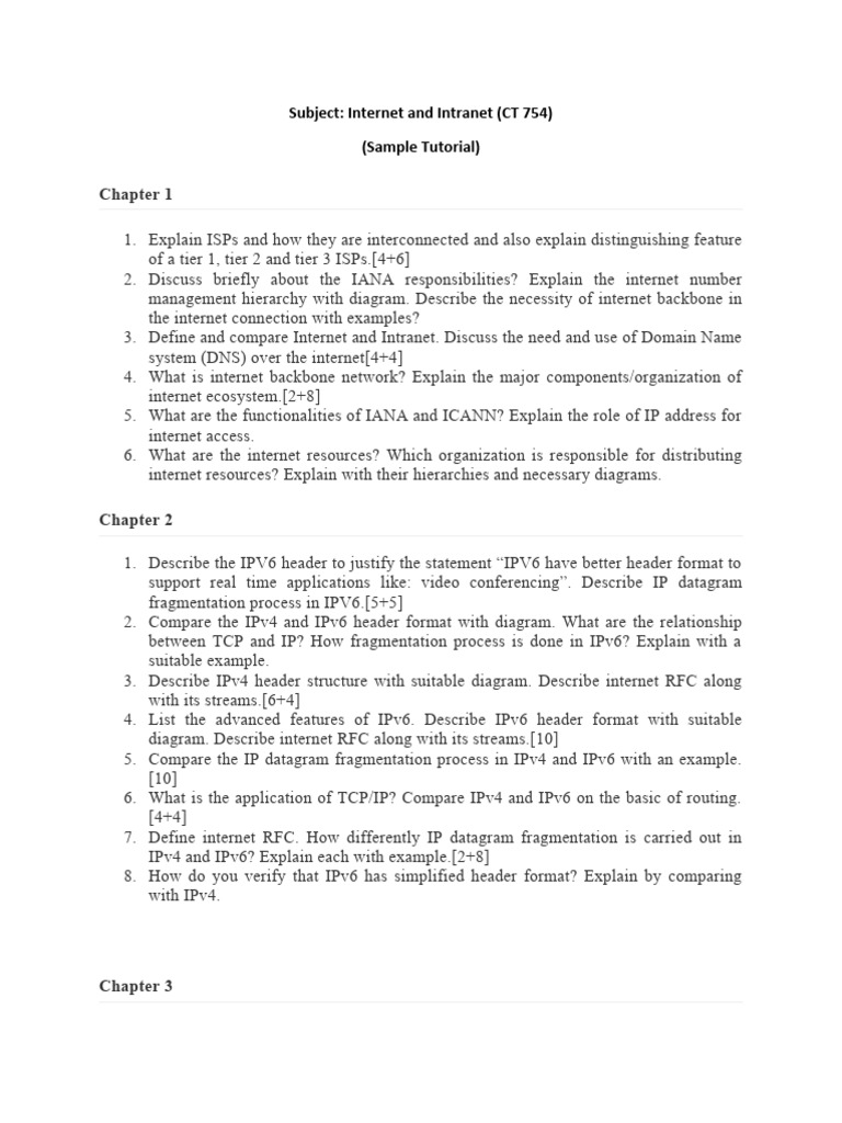 II Tutorial | PDF | I Pv6 | Internet