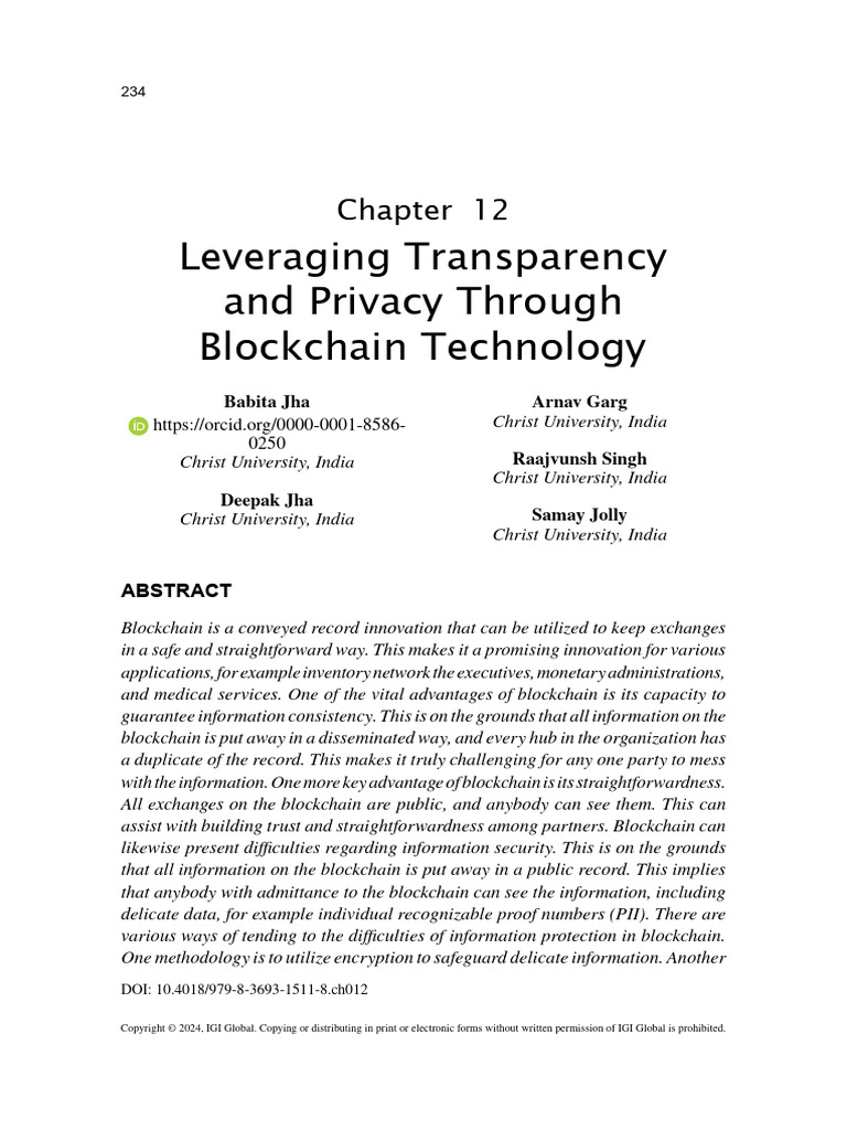 Published Paper | PDF | Privacy | Cryptocurrency