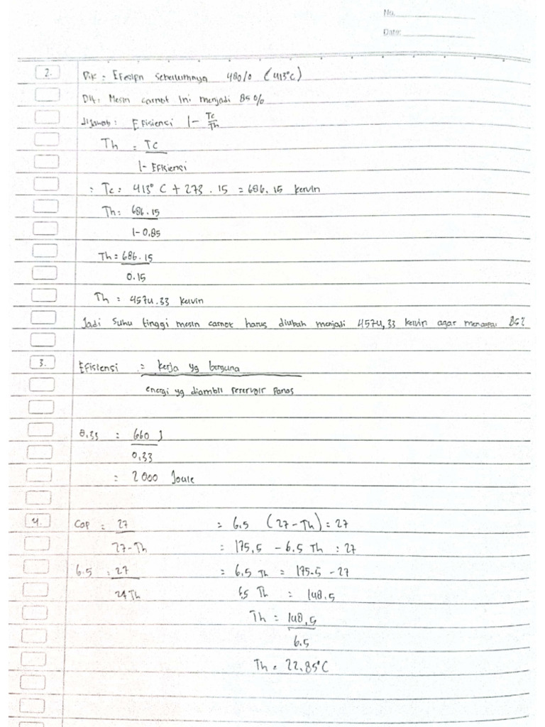 UTS Termodinamika Dimas Arga P | PDF