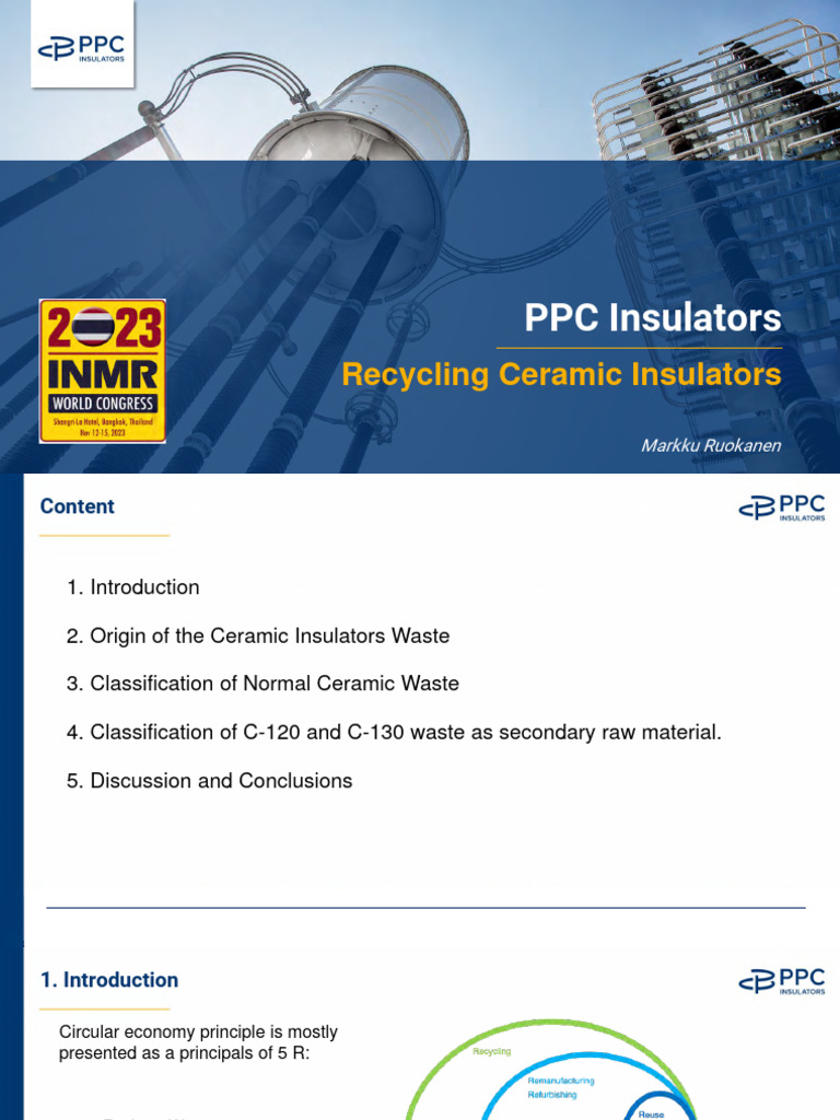 Recycling Ceramic Insulators Guide | PDF | Refractory | Aluminium Oxide