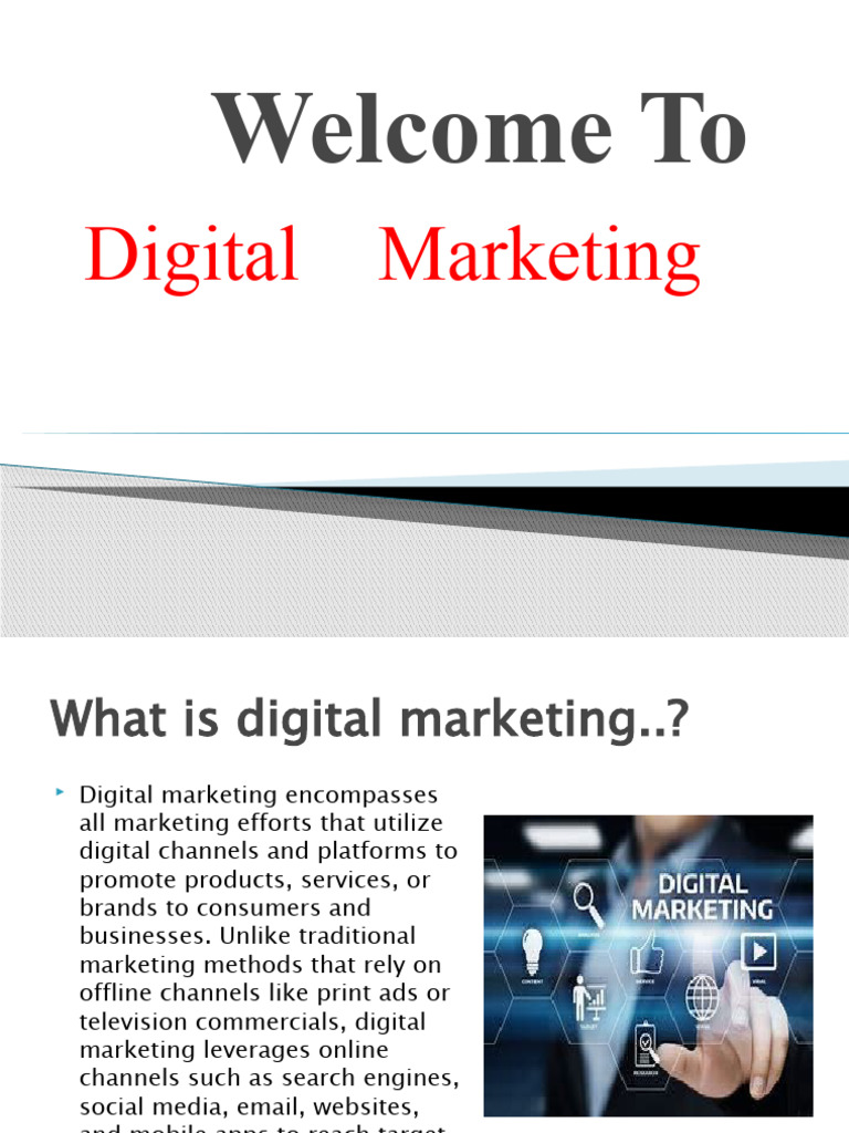 Digital Markting Presentation | PDF | Search Engine Optimization | Digital Marketing