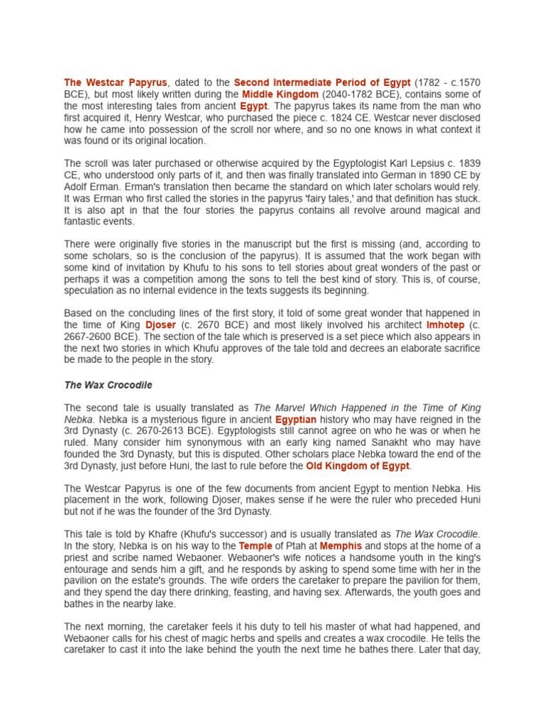 Egyptian Mythology | PDF | Ancient Egypt