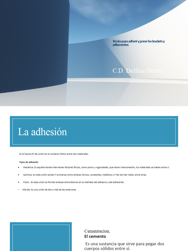 Adhesión de Brackets en Ortodoncia | PDF | Adhesión