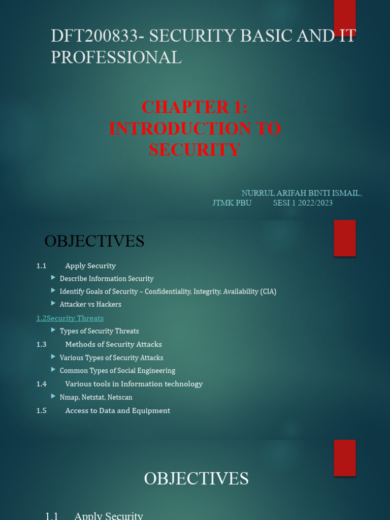 DFT20083 Topic 1 | PDF | Denial Of Service Attack | Security