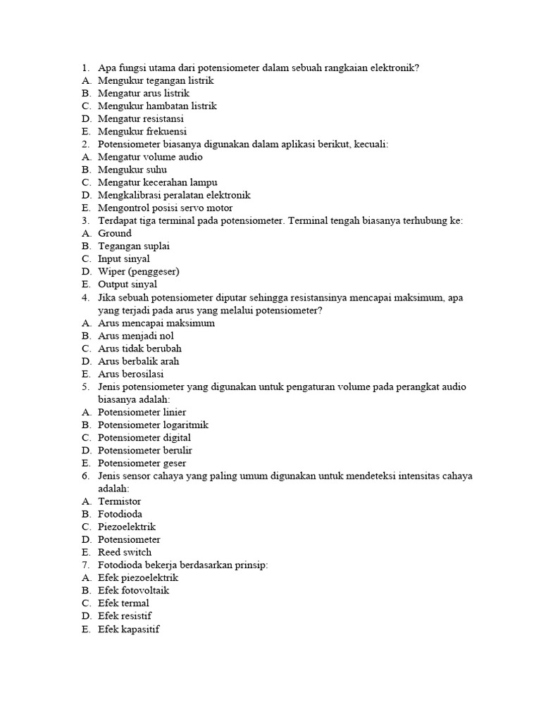 Soal KK1 Kelas Xi A Dan B | PDF