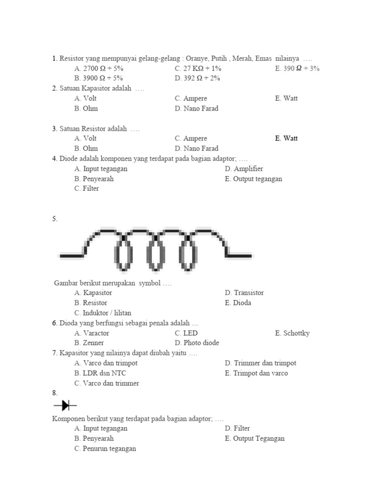 Soal DSK 1-3 Kelas X | PDF