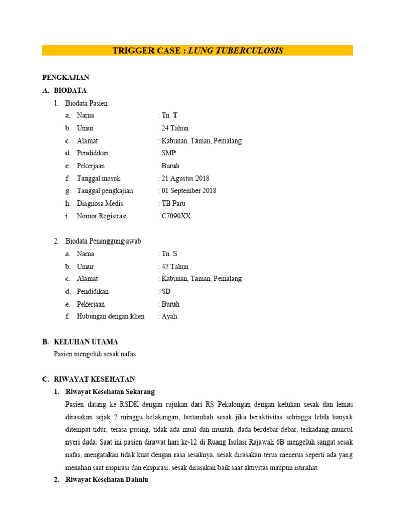 Trigger Case KMB I Sarjana Terapan TK 2 | PDF