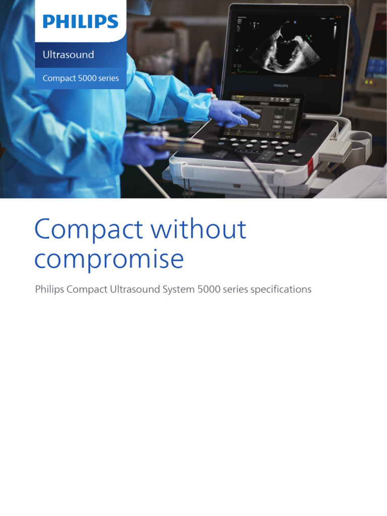 Compact 5000 Specifications | PDF | Medical Ultrasound | Touchscreen