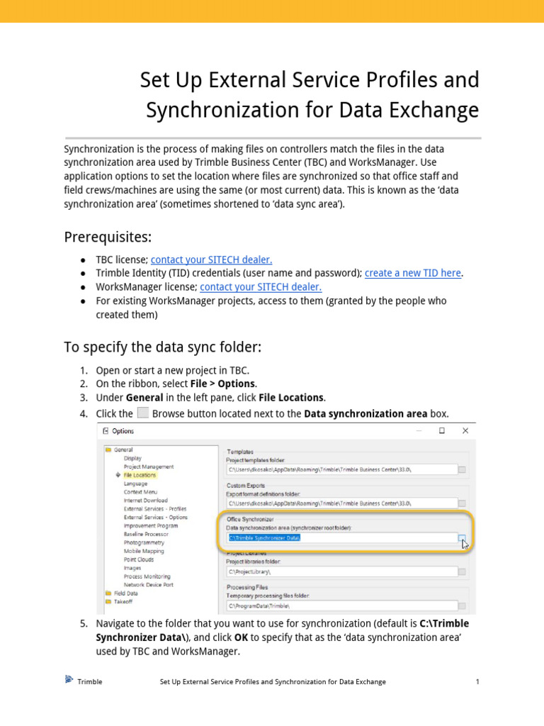 TBC 3 - Set Up Profiles and Synchronization For Data | PDF | Computer ...