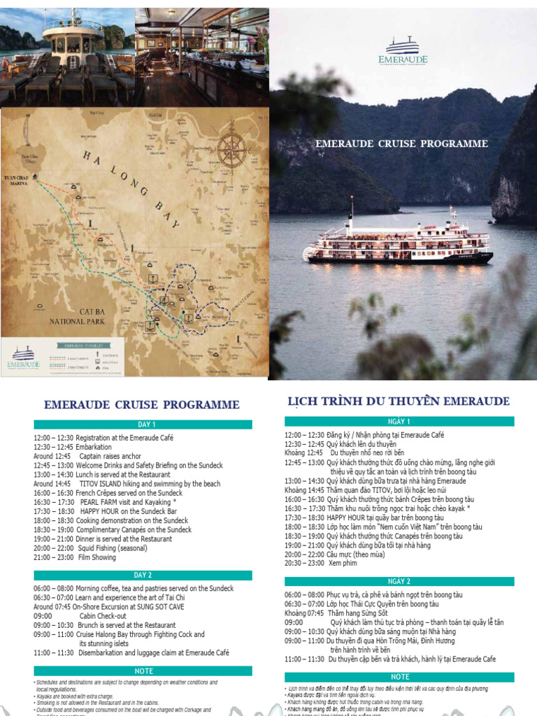 Itinerary Emeraude 2D1N. | PDF