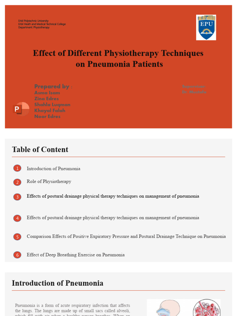 Cardio - PPTX 5 | PDF | Pneumonia | Physical Therapy