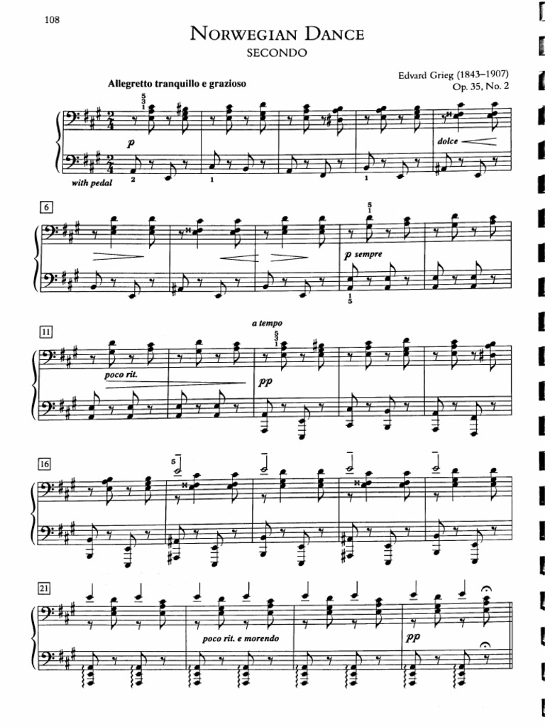 Grieg Op 35 No 2 | PDF